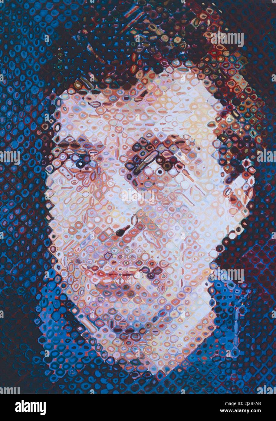 Bill, artwork by American painter Chuck Close, 1990 Stock Photo - Alamy