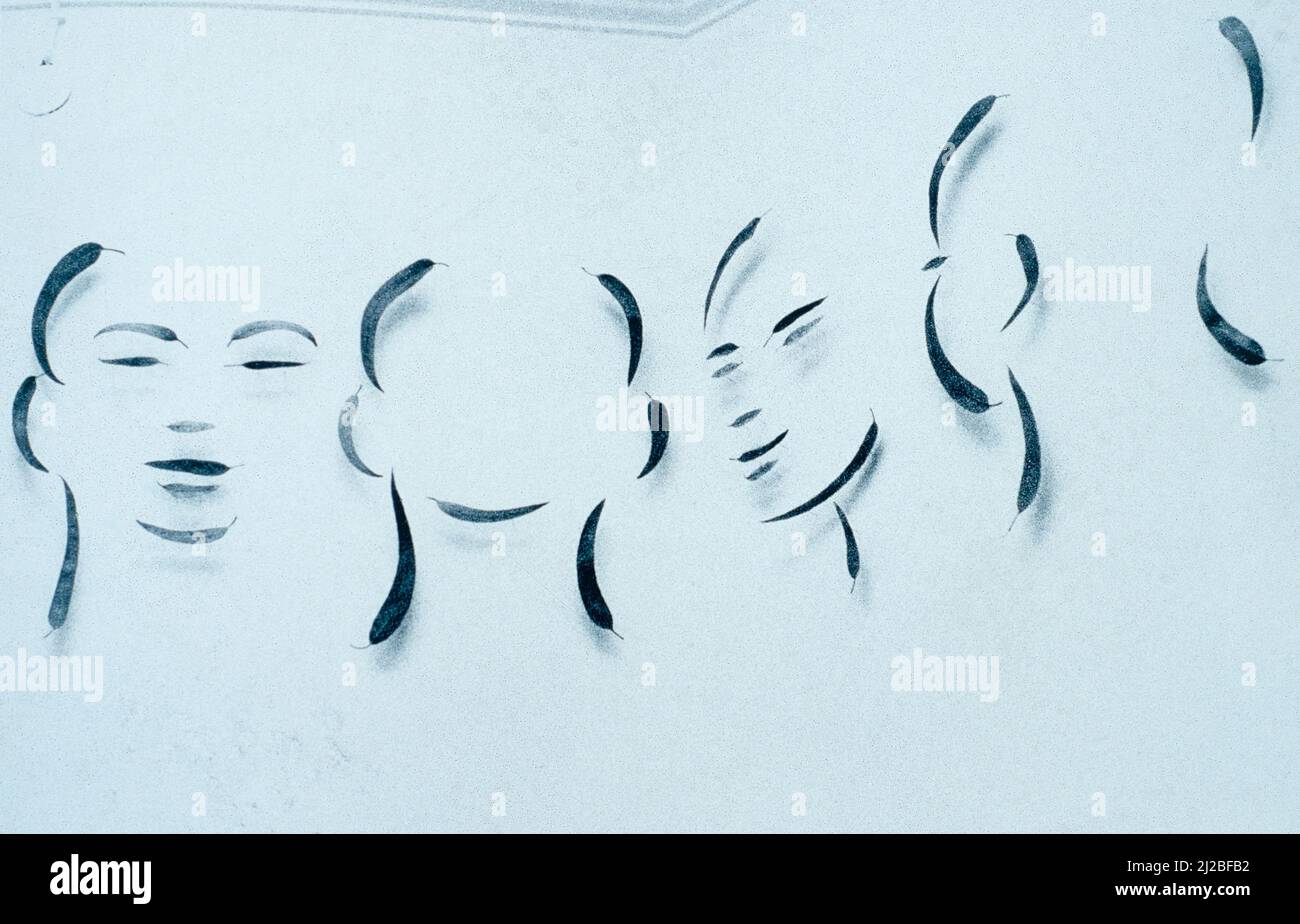 Artwork by Swiss painter and sculptor Markus Raetz, 1990s Stock Photo ...