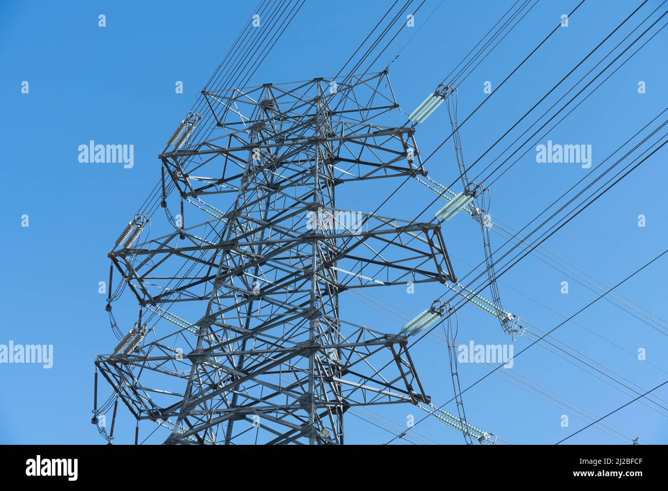 Electricity electrical voltage line structure hi-res stock photography ...