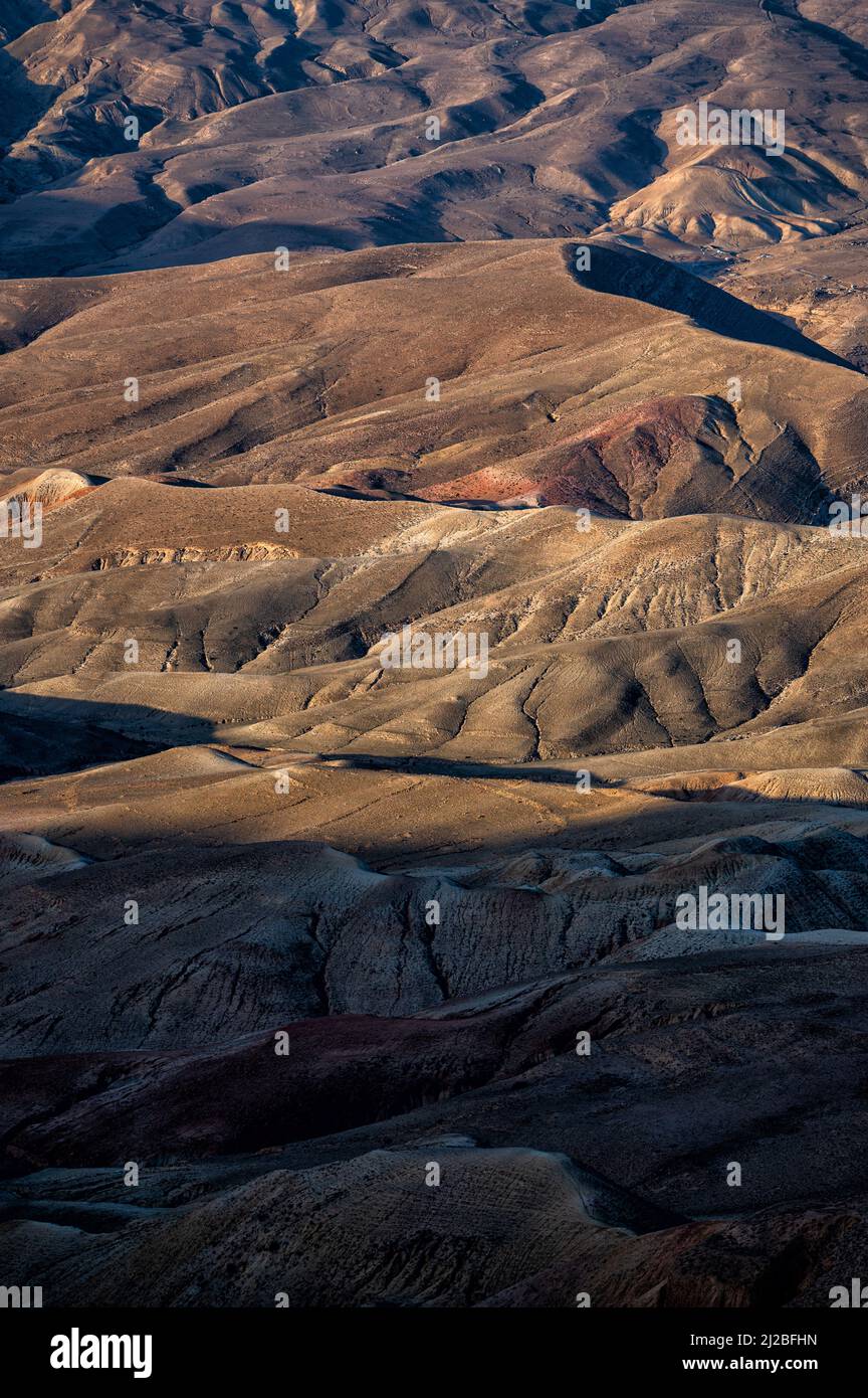 Beautiful desert mountains landscape. The mountains of Edom between ...