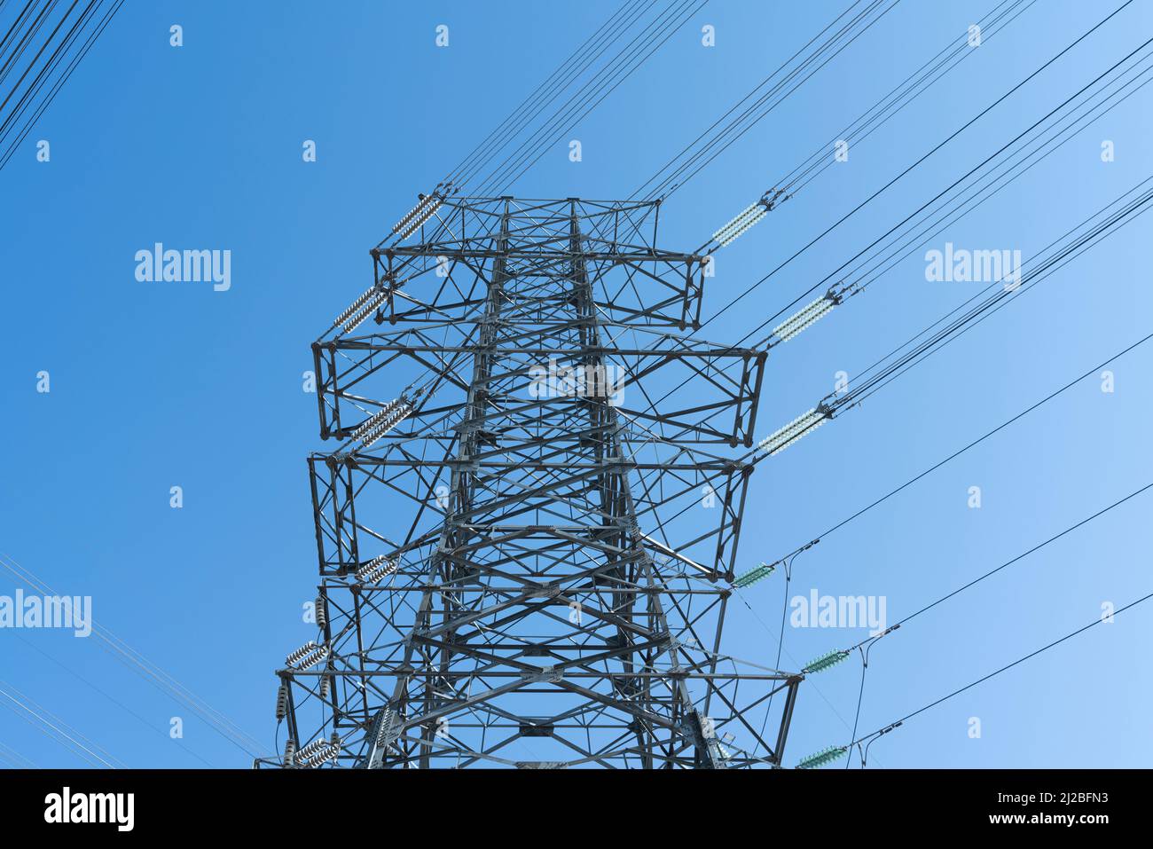 Electricity electrical voltage line structure hi-res stock photography ...