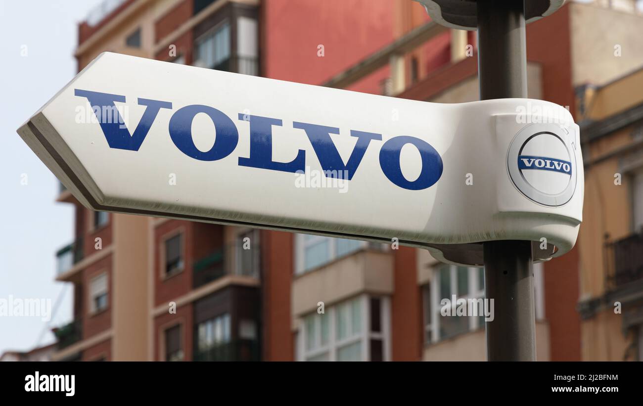 VALENCIA, SPAIN - MARCH 28, 2022: Volvo is a Swedish multinational ...