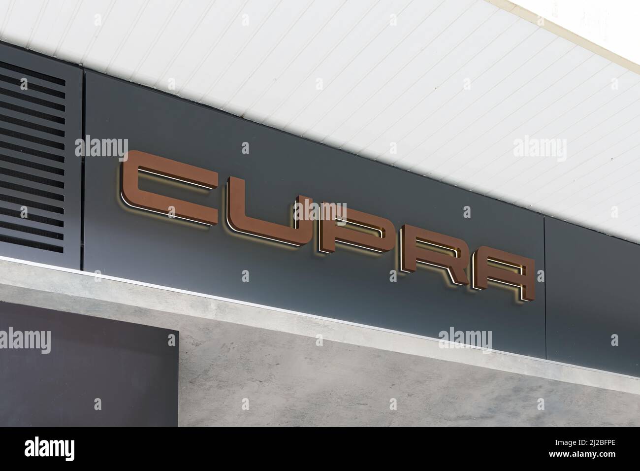 VALENCIA, SPAIN - MARCH 28, 2022: Cupra is a Spanish automobile brand ...