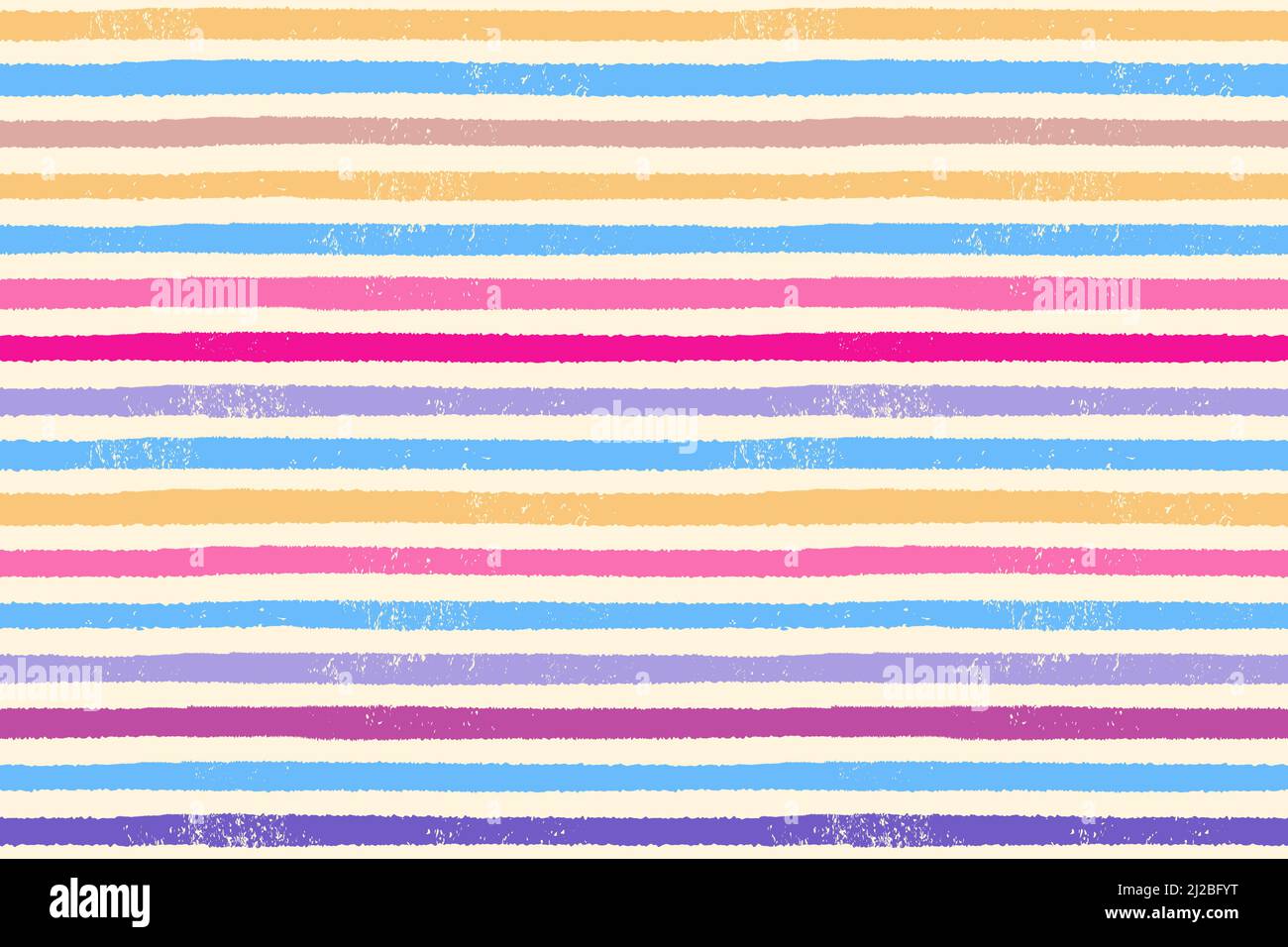 Seamless painted stripes vector texture. Beautiful colorful horizontal ...