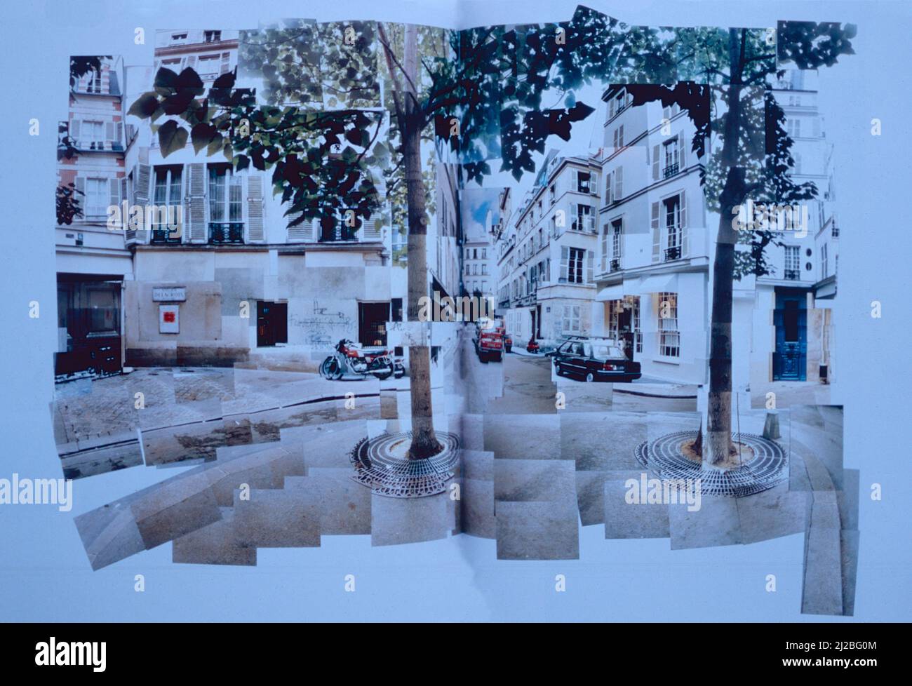 Place Furstenberg, Paris, artwork by English artist David Hockney, 1985 ...