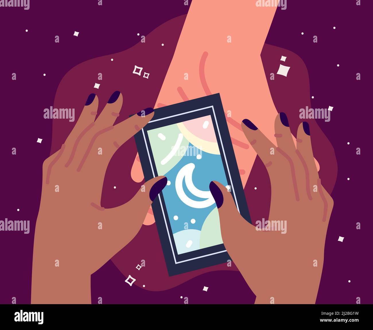 telling future by seeing the tarot Stock Vector Image & Art - Alamy