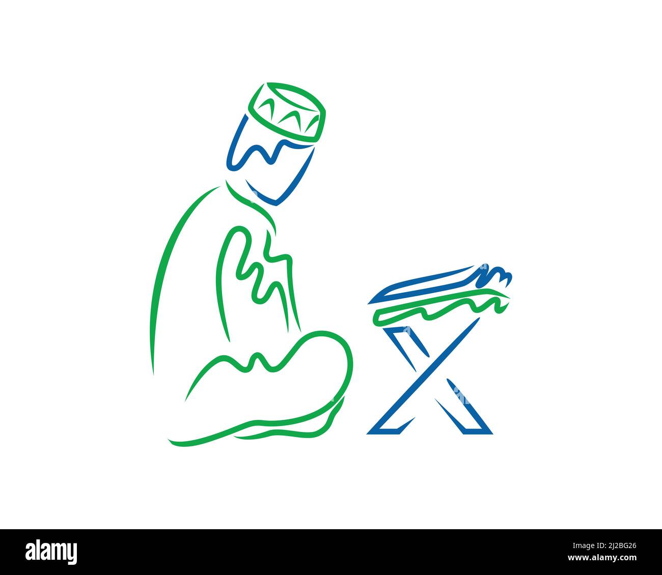 Religious reading Stock Vector Images - Alamy