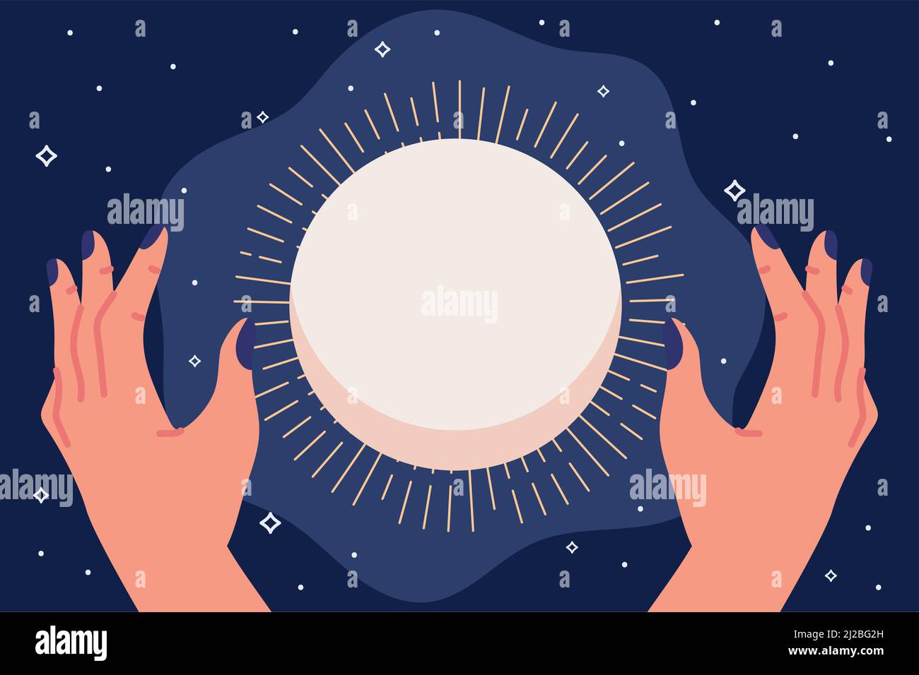 Psychic hands Stock Vector Images - Alamy