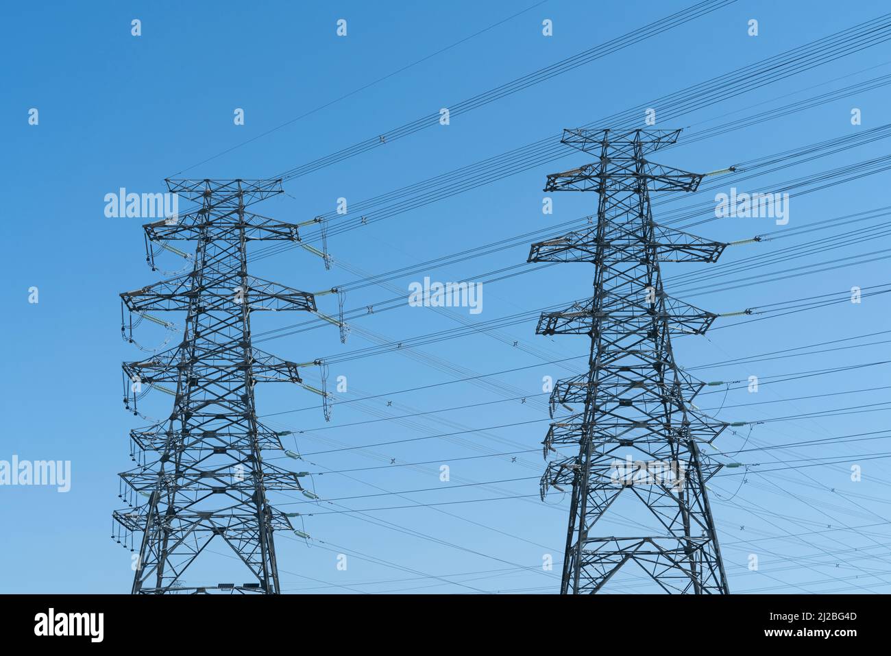 Electricity electrical voltage line structure hi-res stock photography ...