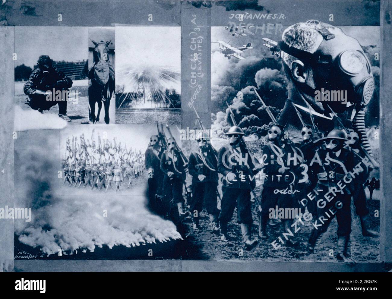 The First World War, artwork by German artist John Heartfield, 1926 ...