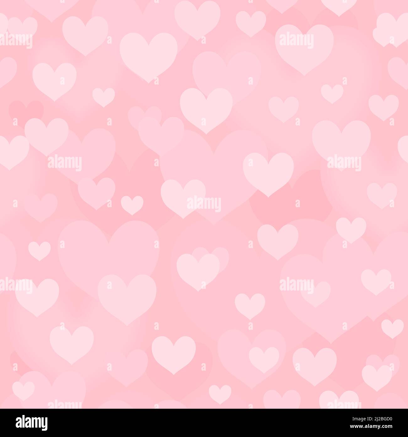 Seamless hearts texture. Heart shape simple background. Vector hearts ...