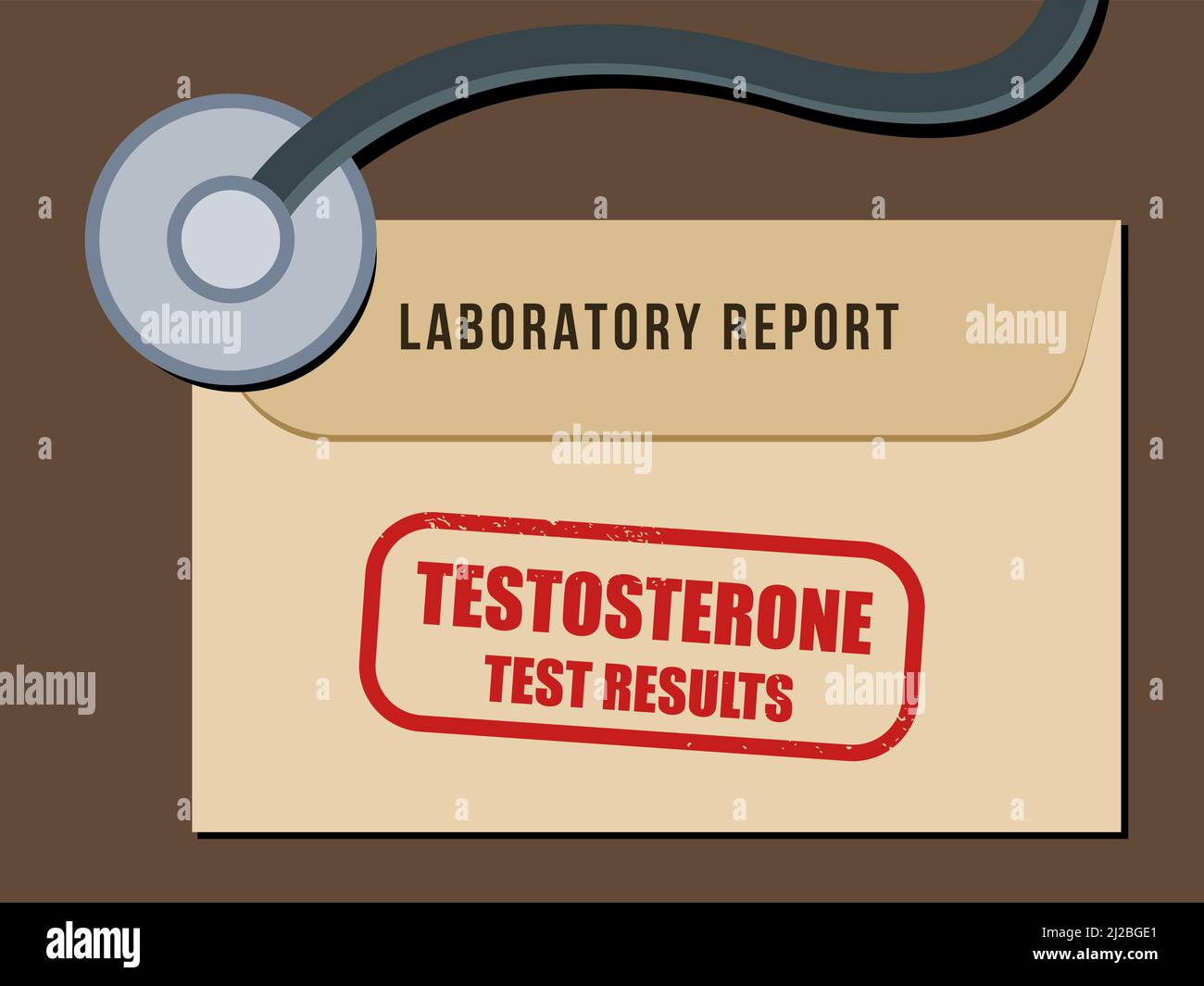Testosterone hormone laboratory test results. Health concept. Medical ...