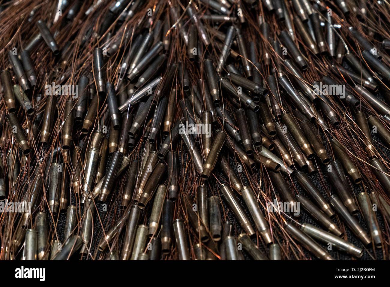 On display at the whitney museum of american art hi-res stock ...