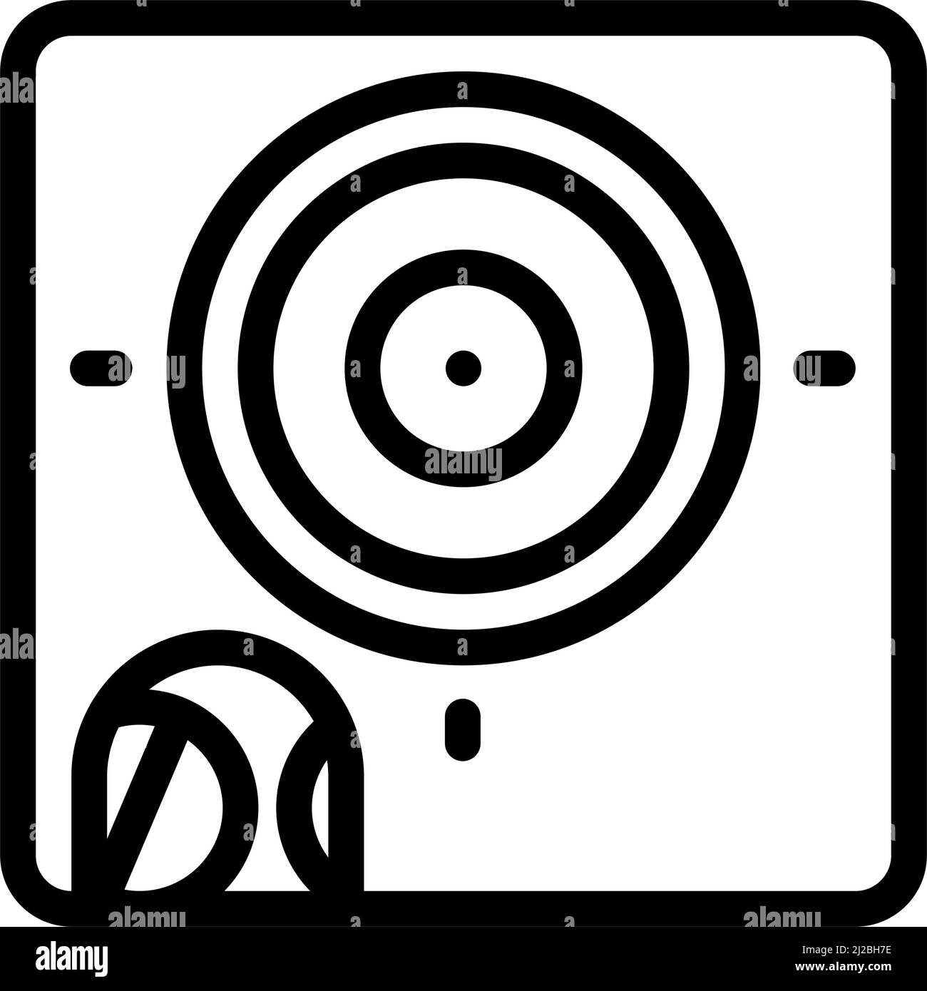 target for training line icon vector illustration Stock Vector Image ...