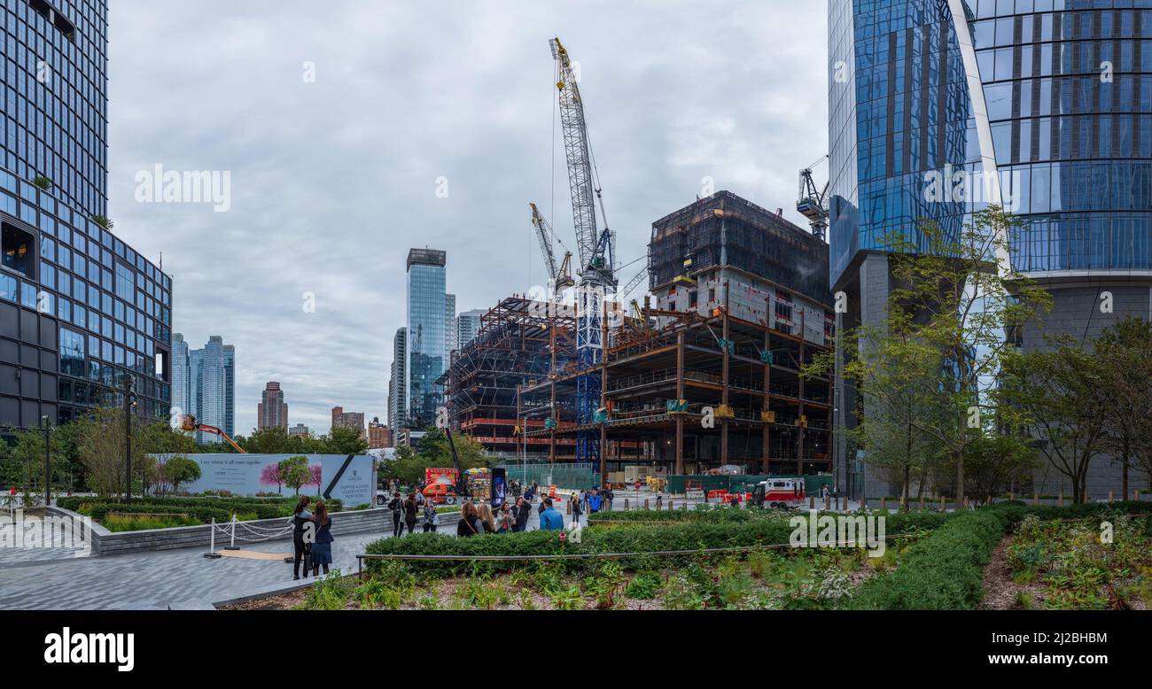 Hudson Yards, Building Construction, New York City Stock Photo - Alamy