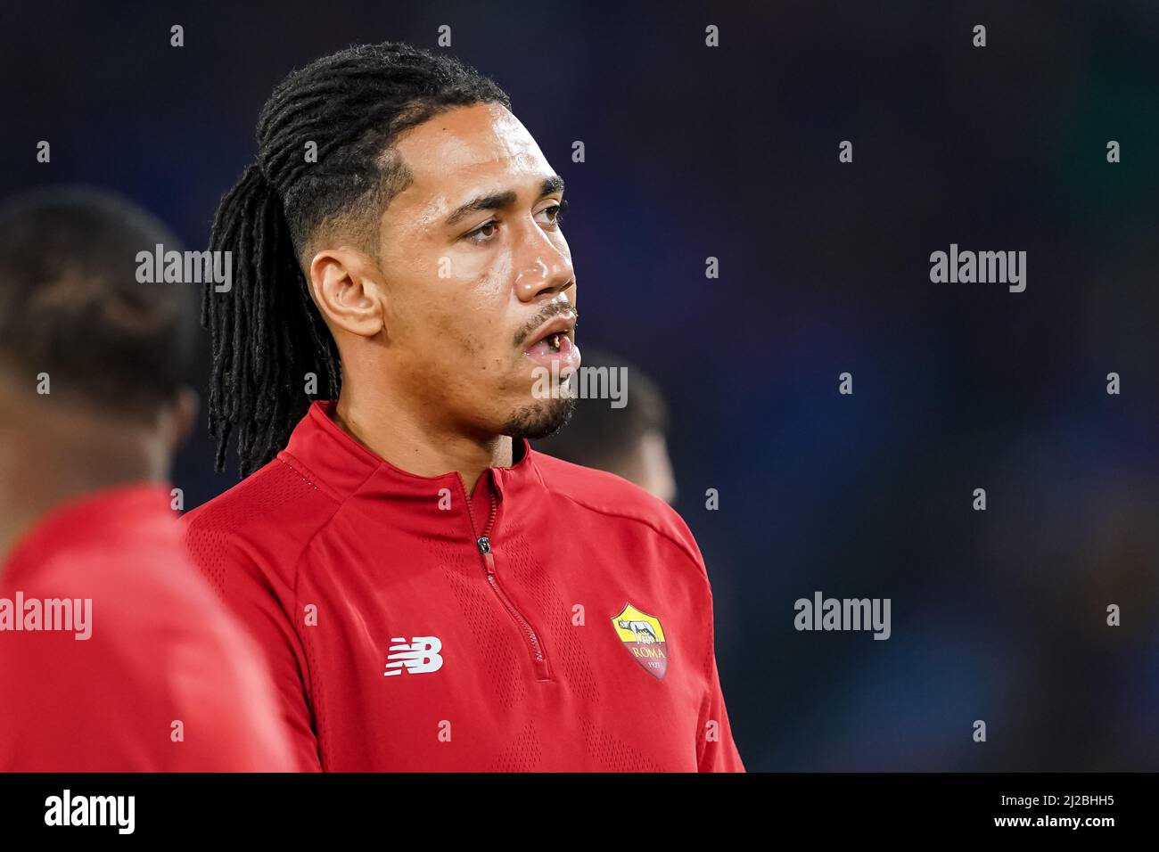 ROME, ITALY - MARCH 17: Chris Smalling of AS Roma during the UEFA ...