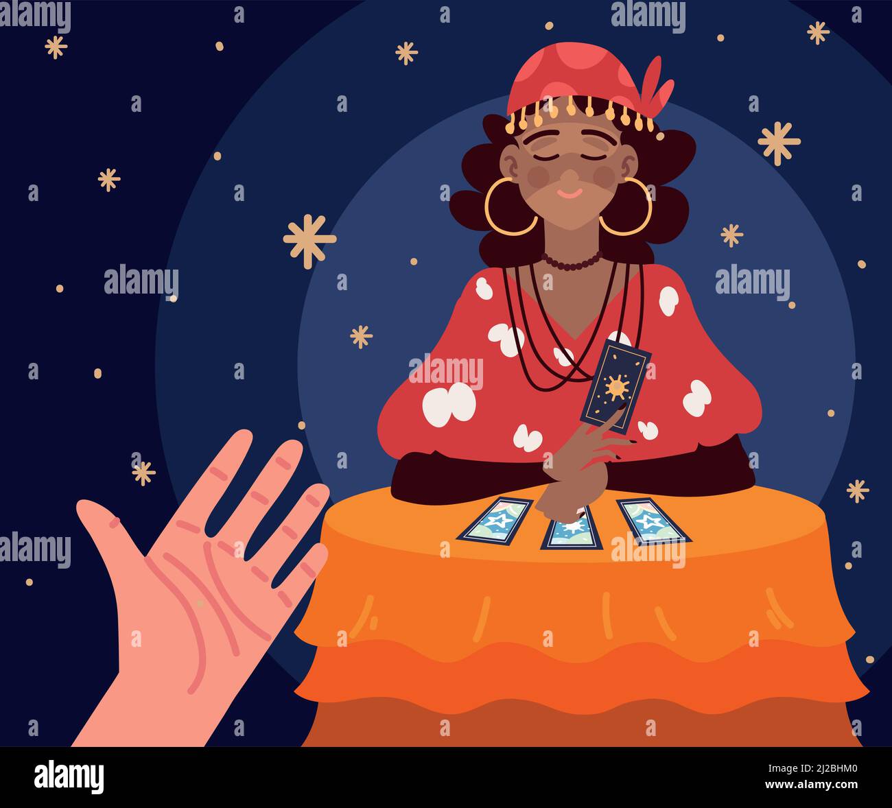 gypsy oracle character Stock Vector Image & Art - Alamy