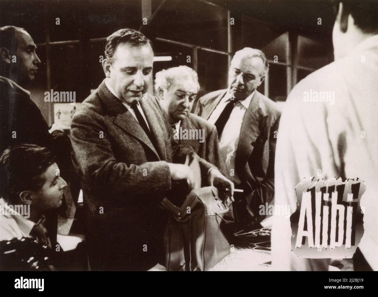 German actors O.E. Hasse, Charles Regnier, Ludwig Linkmann, and Helmut Rudolph in the movie ...