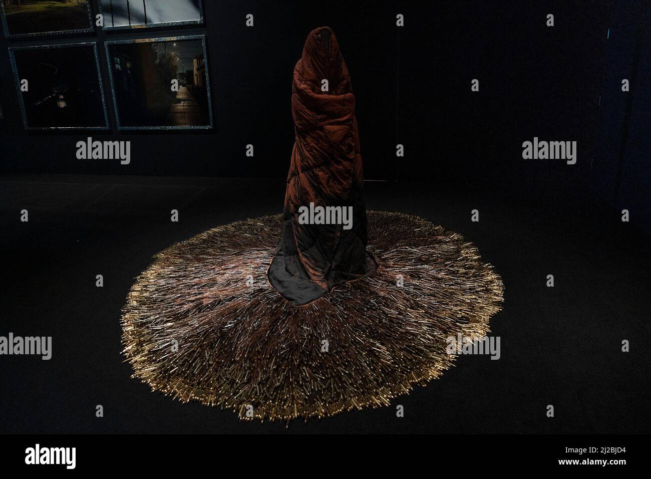 New York, New York, USA. 29th Mar, 2022. Work by Rebecca Belmore ...