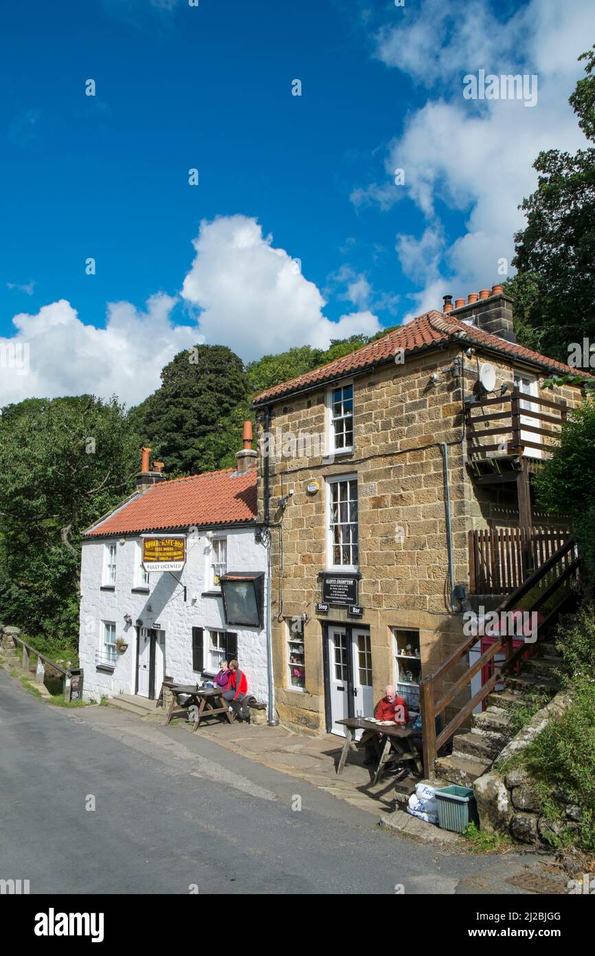 The Birch Hall Pub at Beck Hole, North York Moors National Park Stock ...