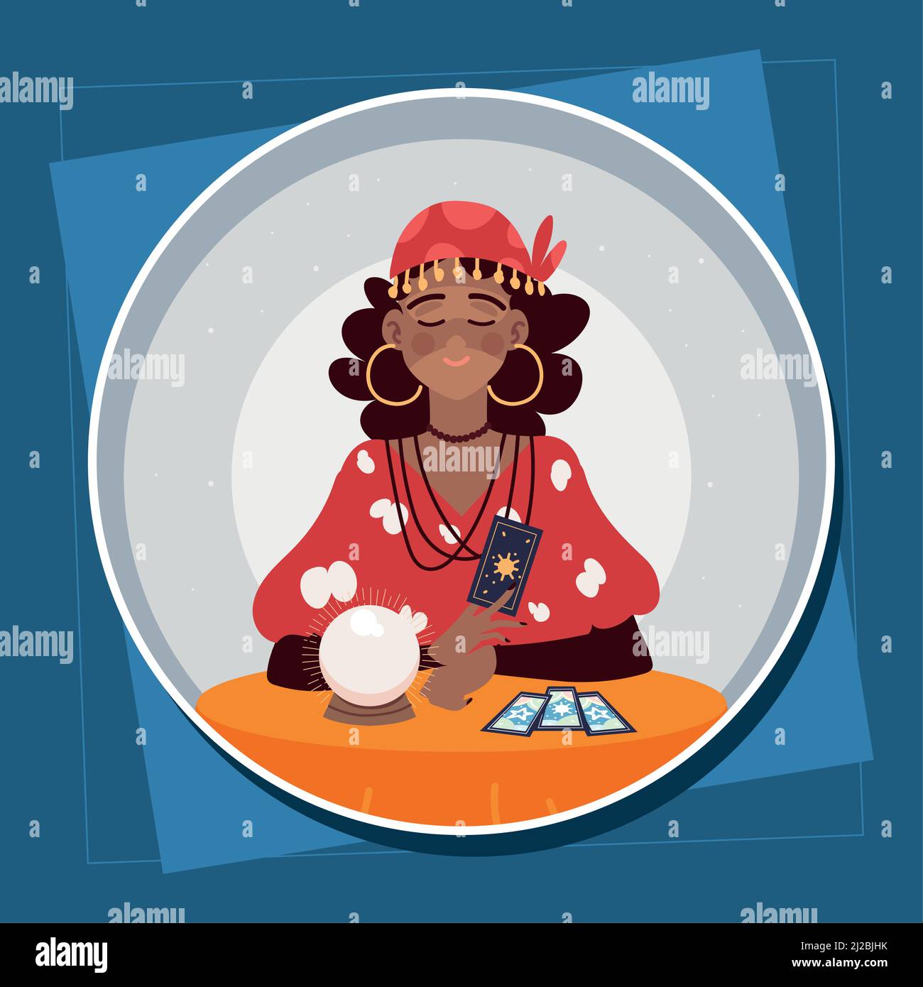 Woman predict future Stock Vector Images - Alamy
