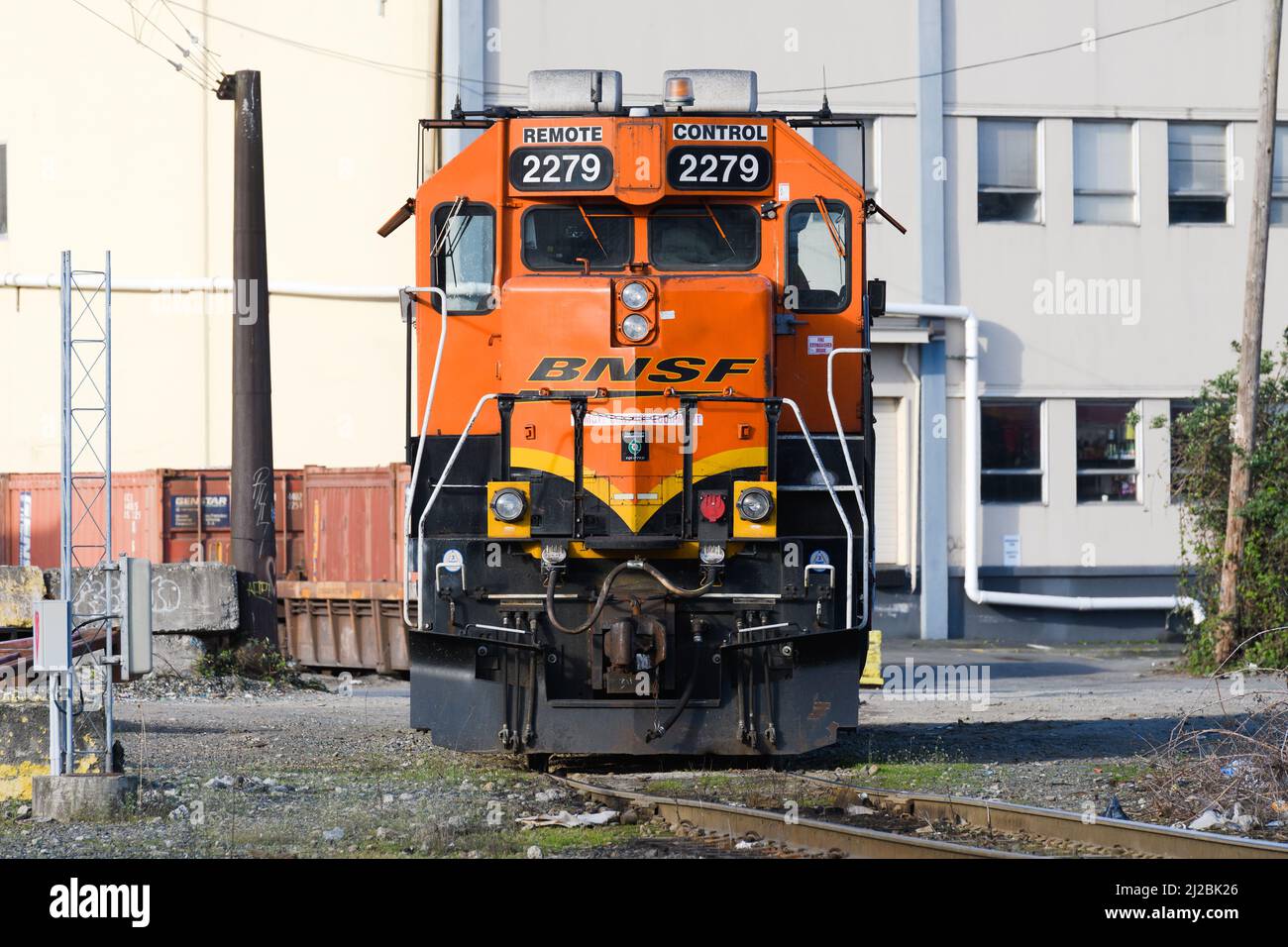 Seattle - March 29, 2022; BNSF Remote Control locomotive 2279 in ...