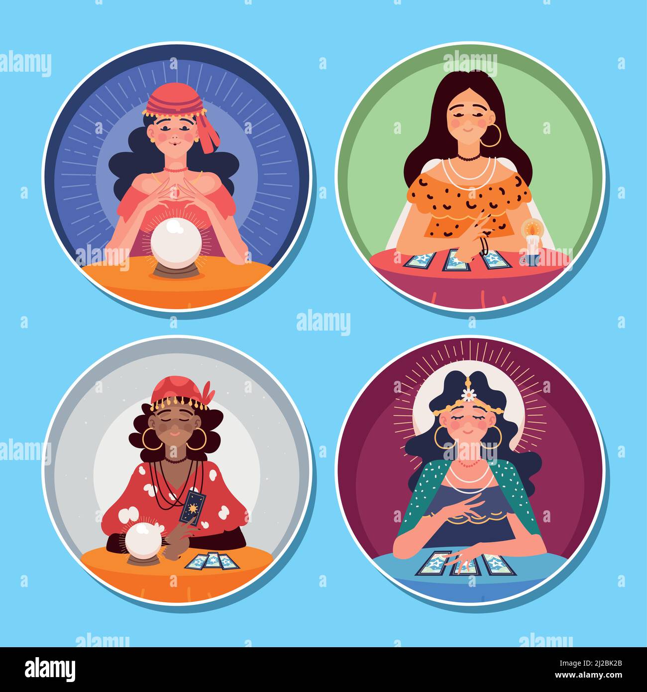 gypsy women set Stock Vector Image & Art - Alamy