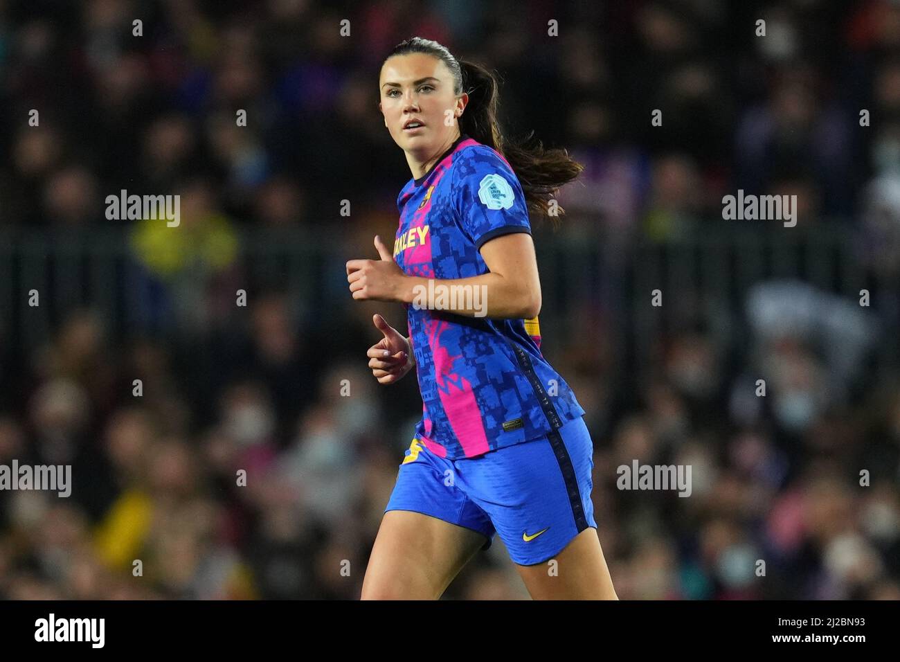 Ingrid Syrstad Engen of FC Barcelona during the UEFA WomenÕs Champions ...