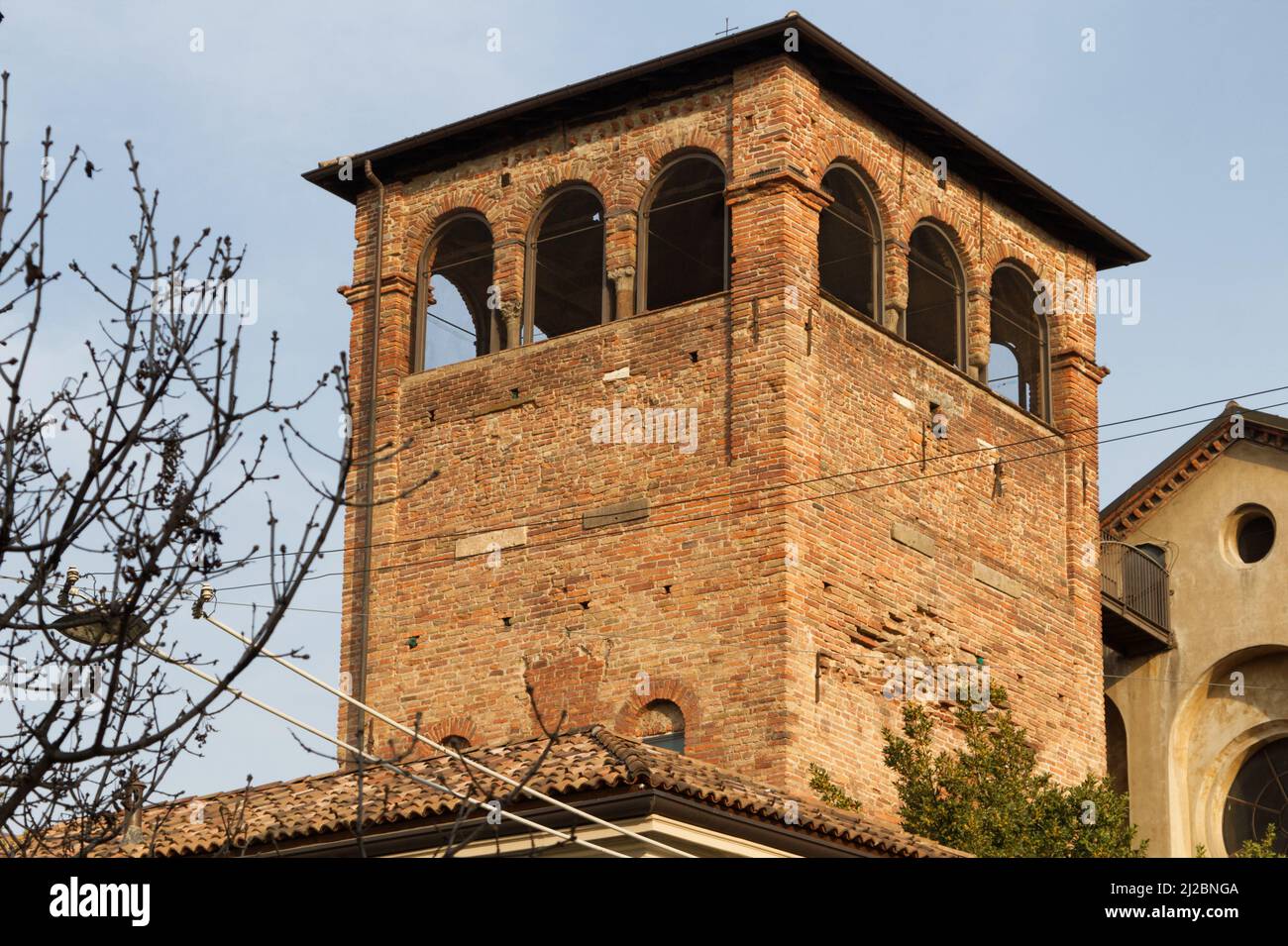 Old Milan -The Roman Circus Tower - Milan Stock Photo - Alamy