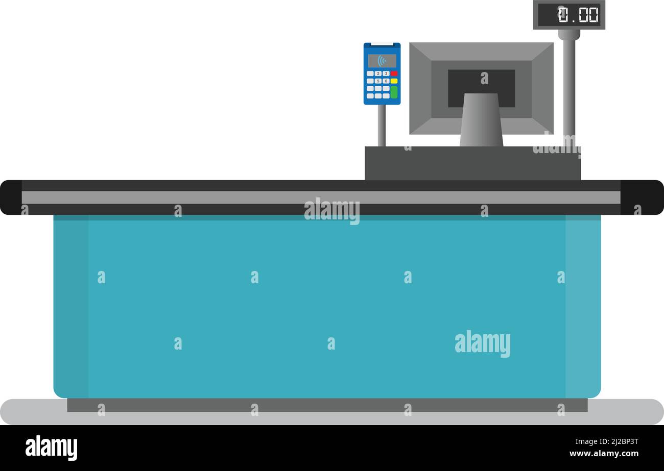 Payment terminal on white Stock Vector Images - Alamy