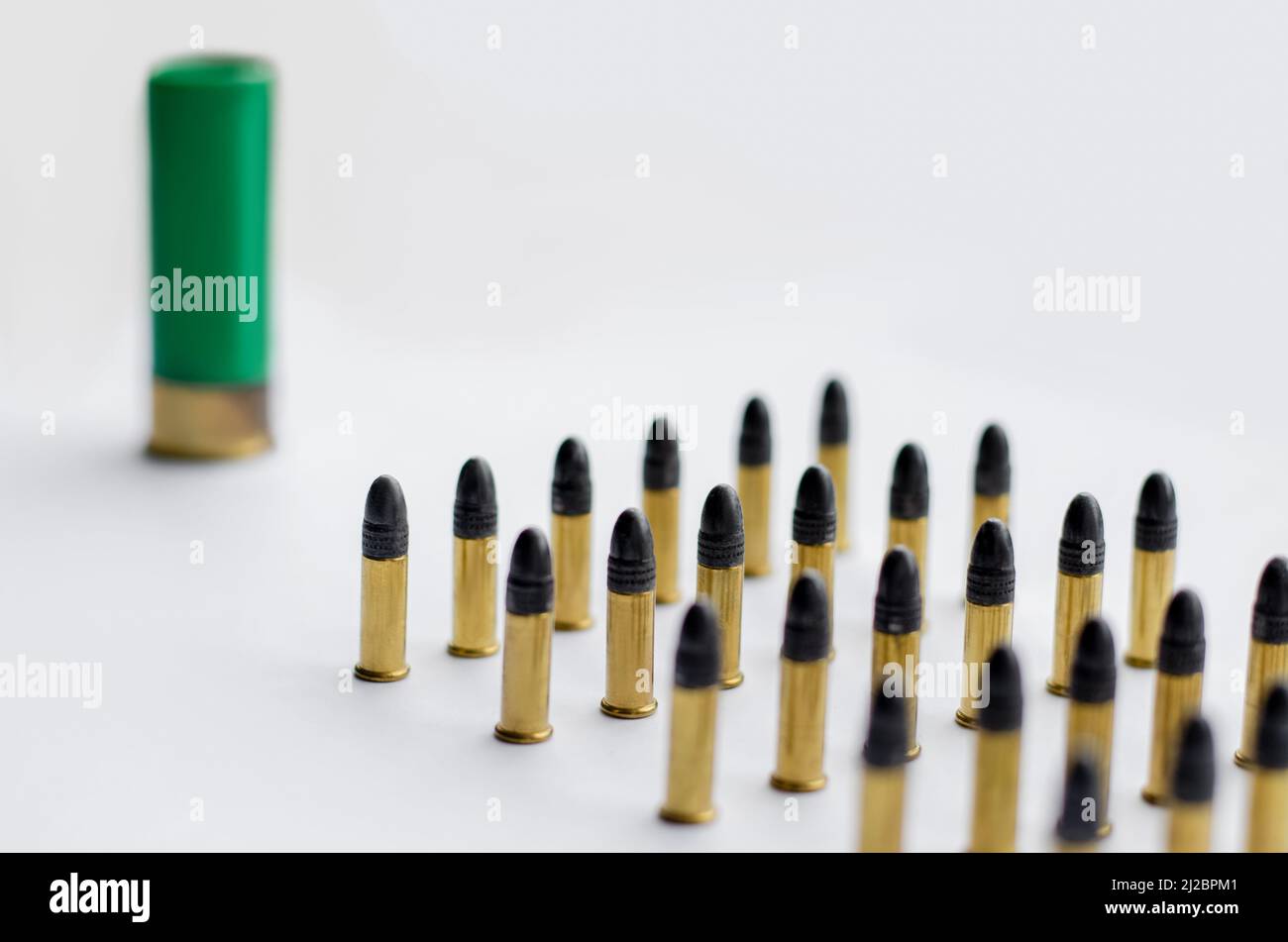 set of bullets on white background Stock Photo - Alamy