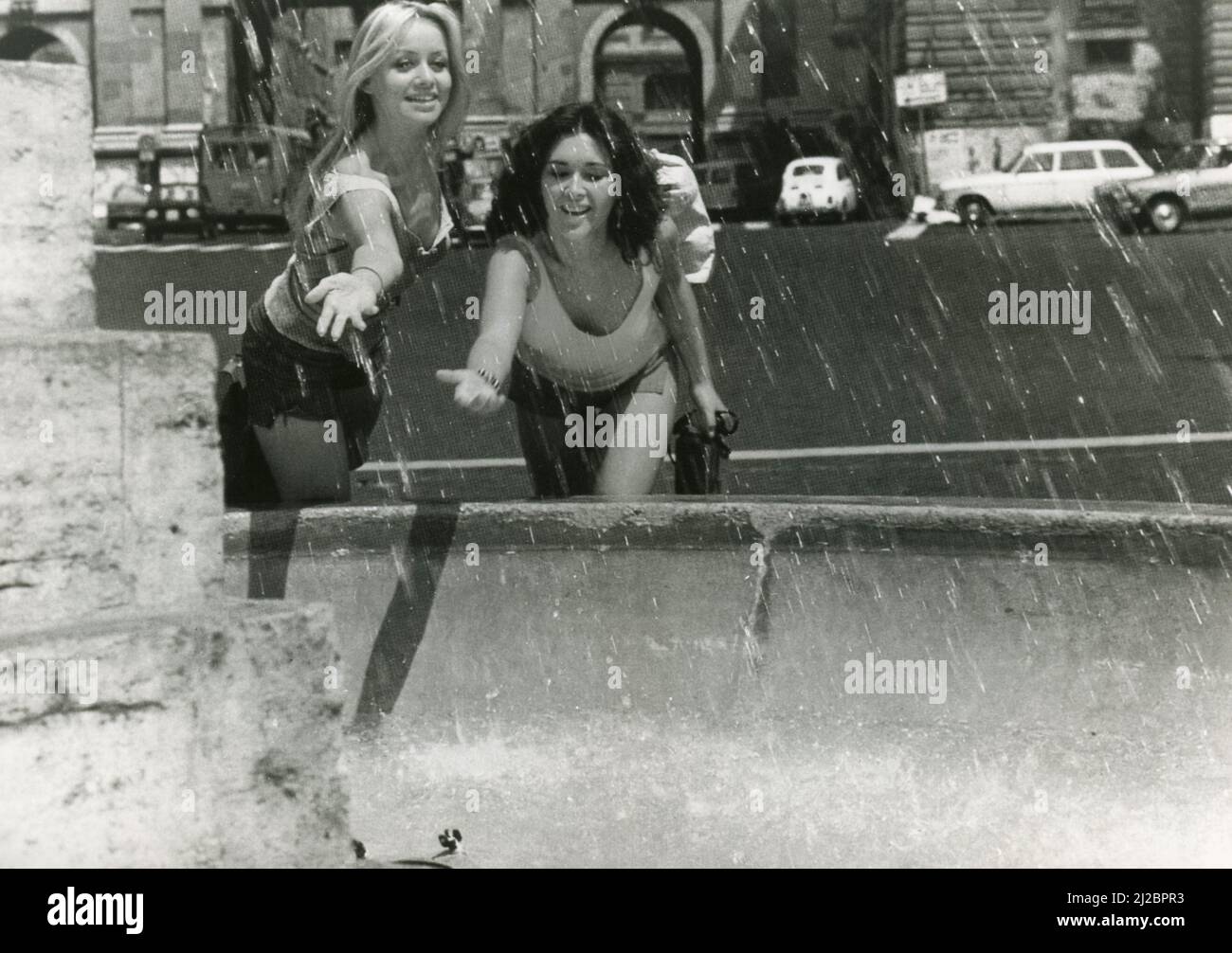 Italian actresses Gloria Guida and Lilli Carati in the movie To Be ... Italian actresses Gloria Guida and Lilli Carati in the movie To Be ...