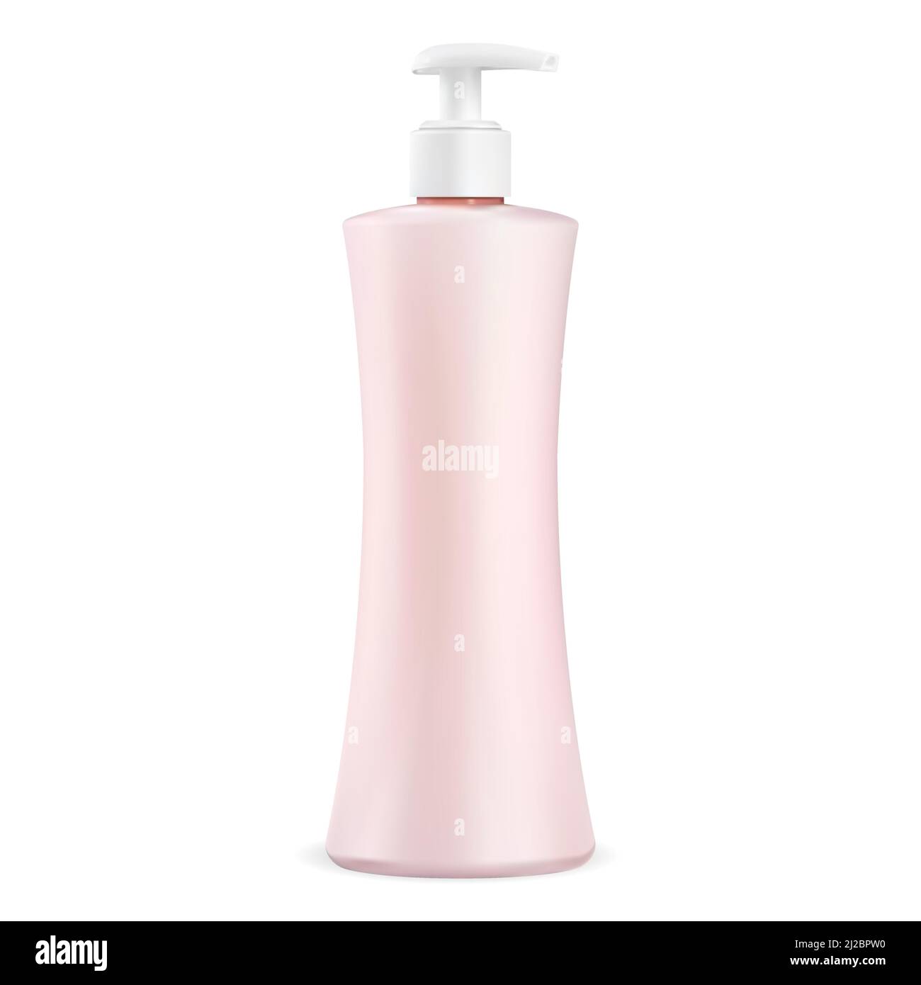 Cosmetic pump bottle mockup. Shampoo dispenser container, beauty ...
