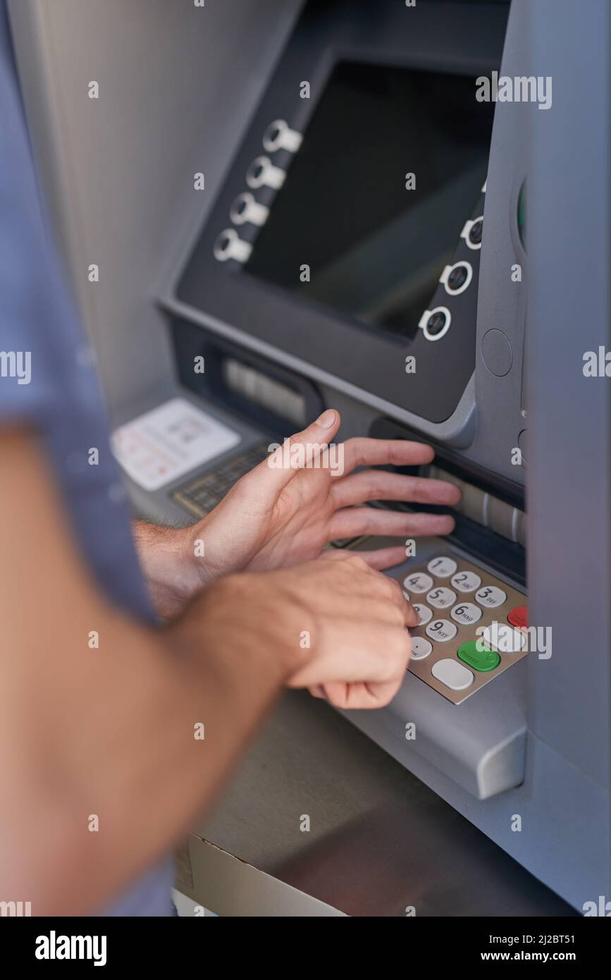 Man entering bank hi-res stock photography and images - Alamy
