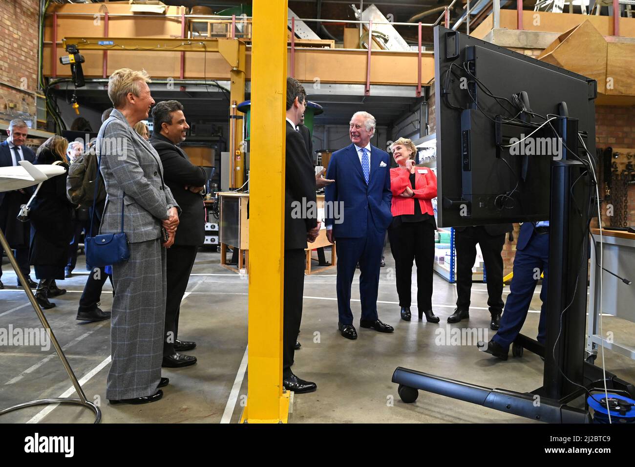 Royal visit to whittle laboratory hi-res stock photography and images ...
