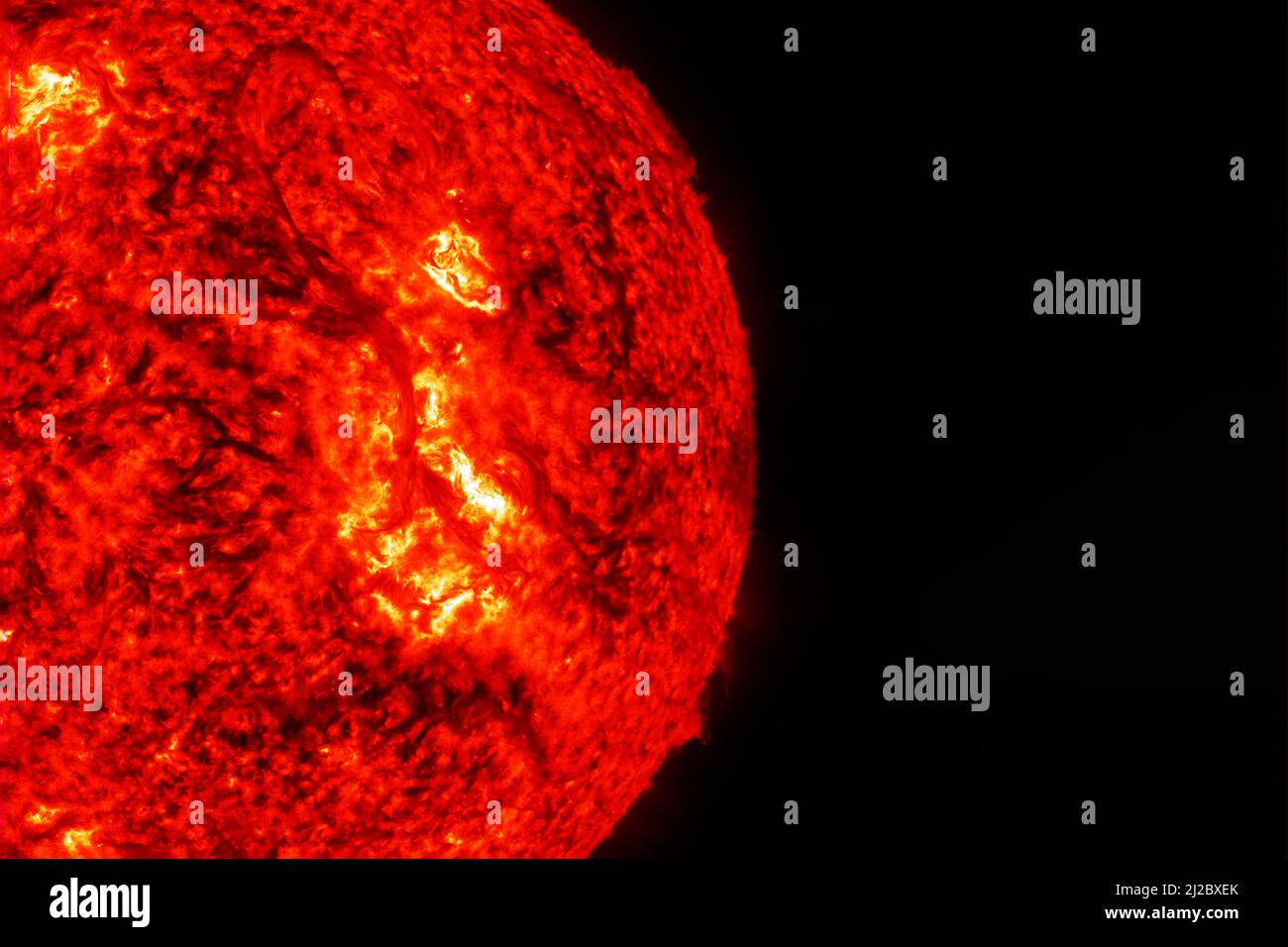 Solar storm on a dark background. Elements of this image furnished by ...