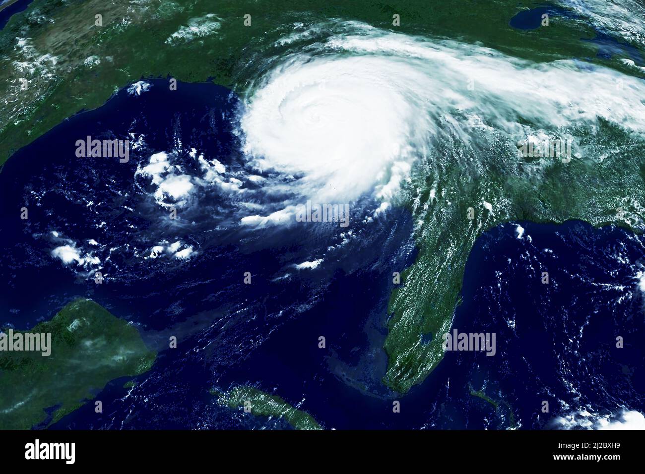 Typhoon from space. Elements of this image furnished by NASA. High ...