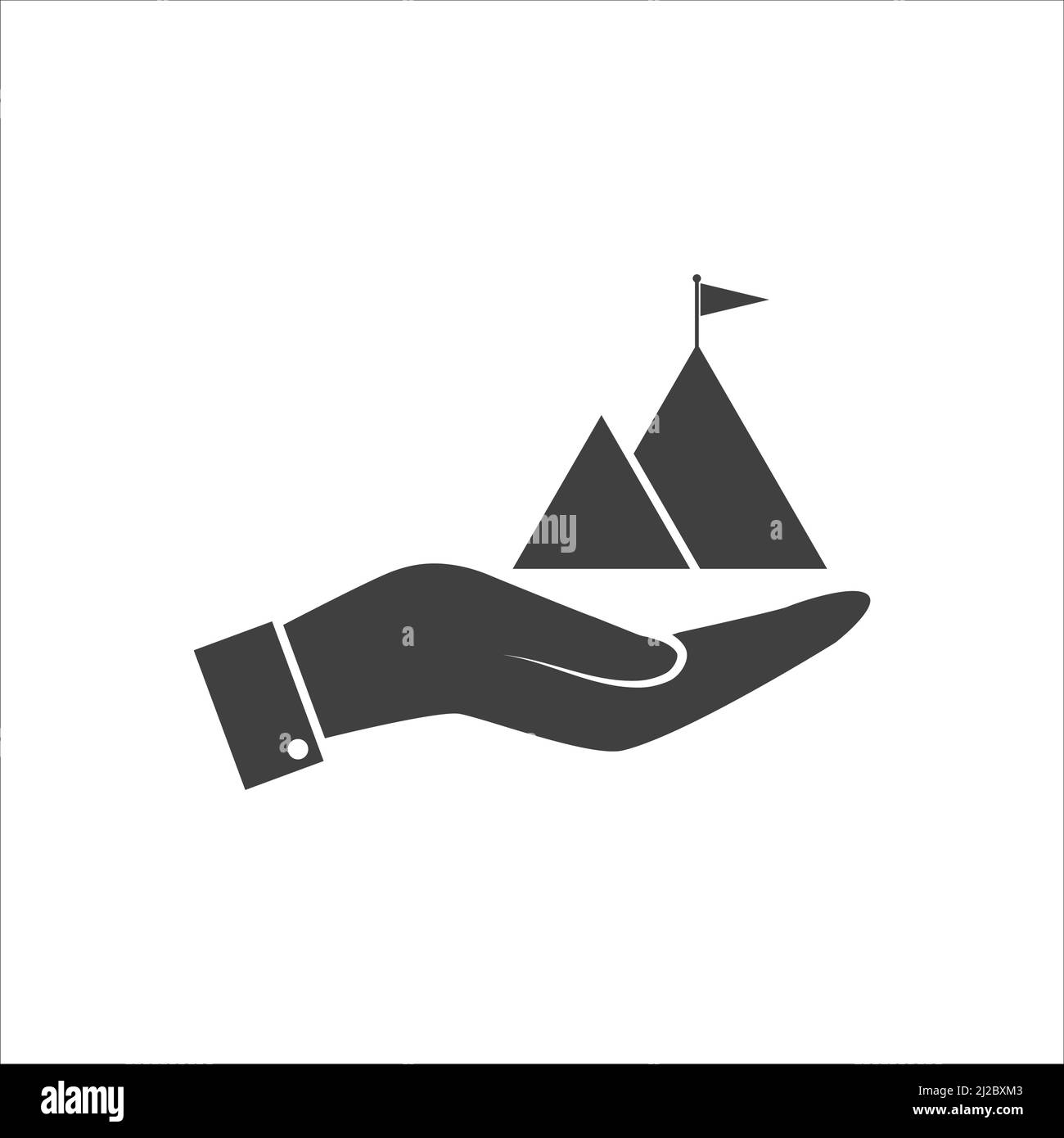 Summit of success logo Black and White Stock Photos & Images - Alamy