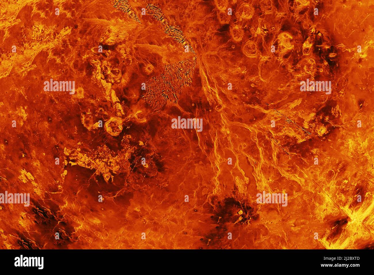 The surface of the planet Venus. Elements of this image furnished by ...