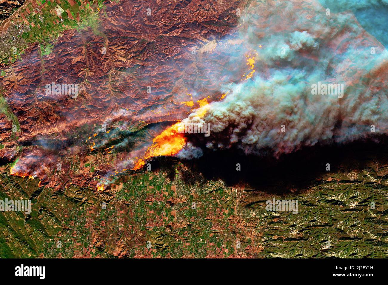 A flattering fire from space. Elements of this image furnished by NASA ...