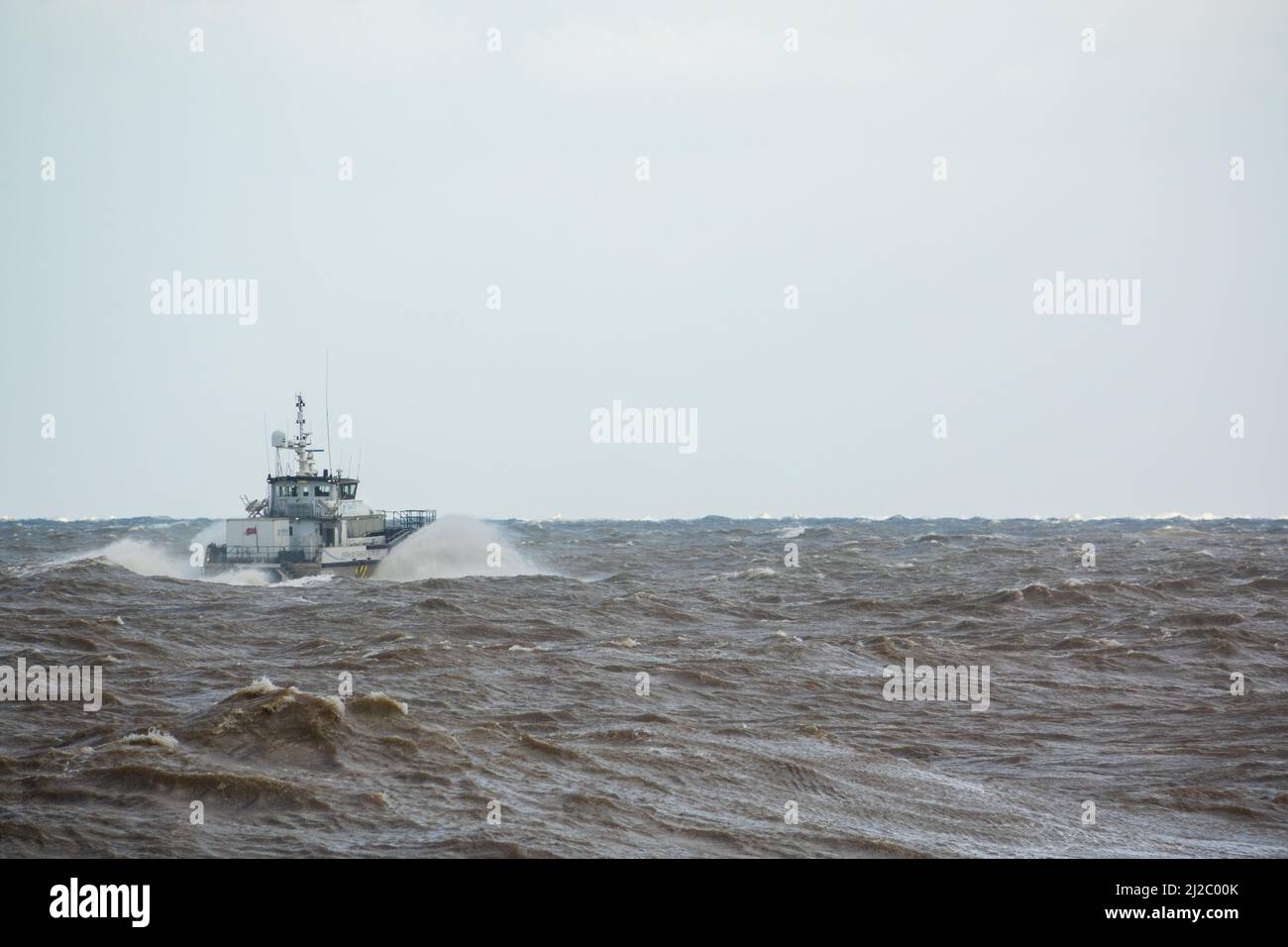 Wind Farms Service Ship Seacat freedom at sea Stock Photo - Alamy