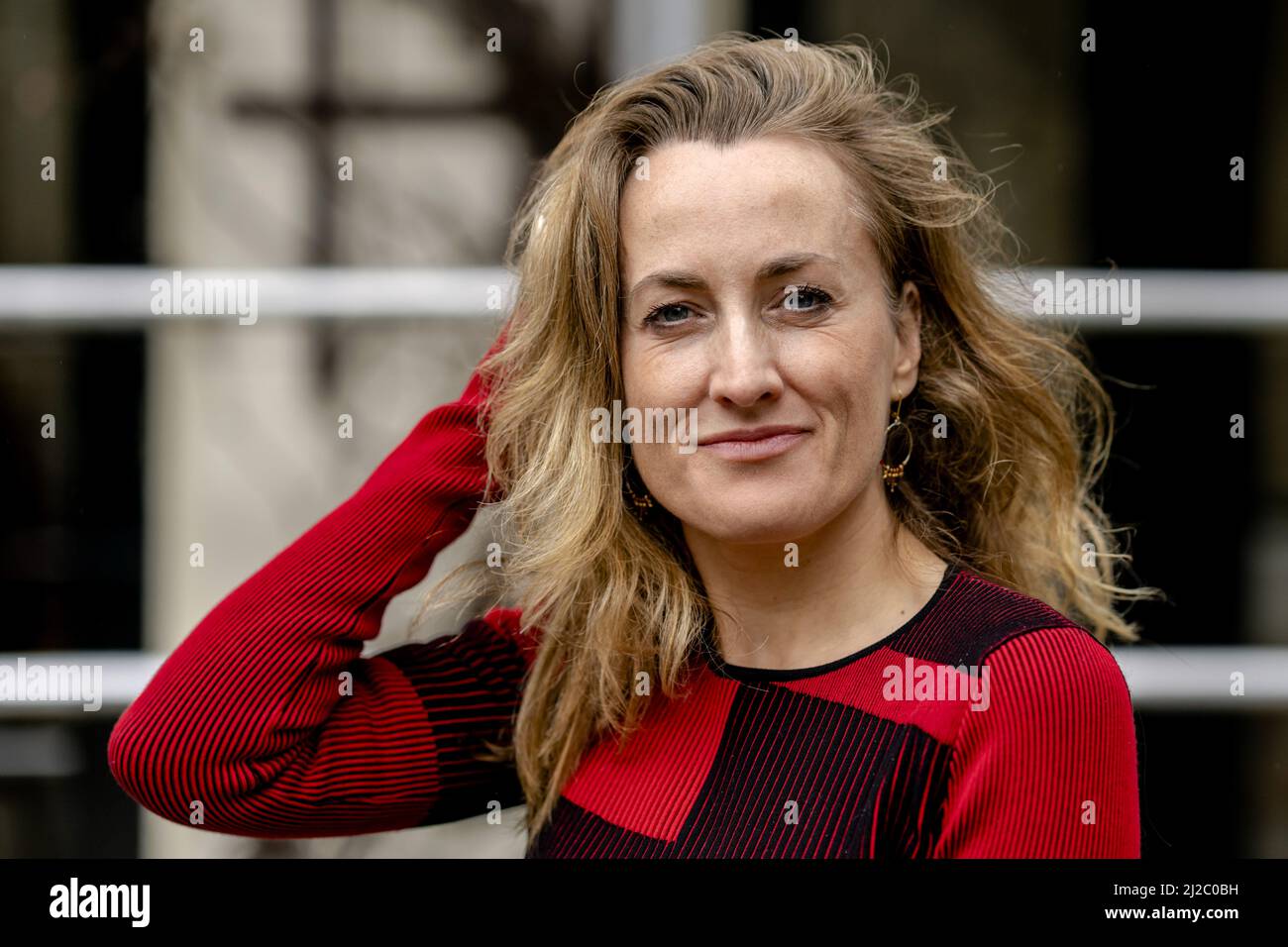 2022-03-31 17:12:16 AMSTERDAM - Sarah Meuleman during the presentation ...