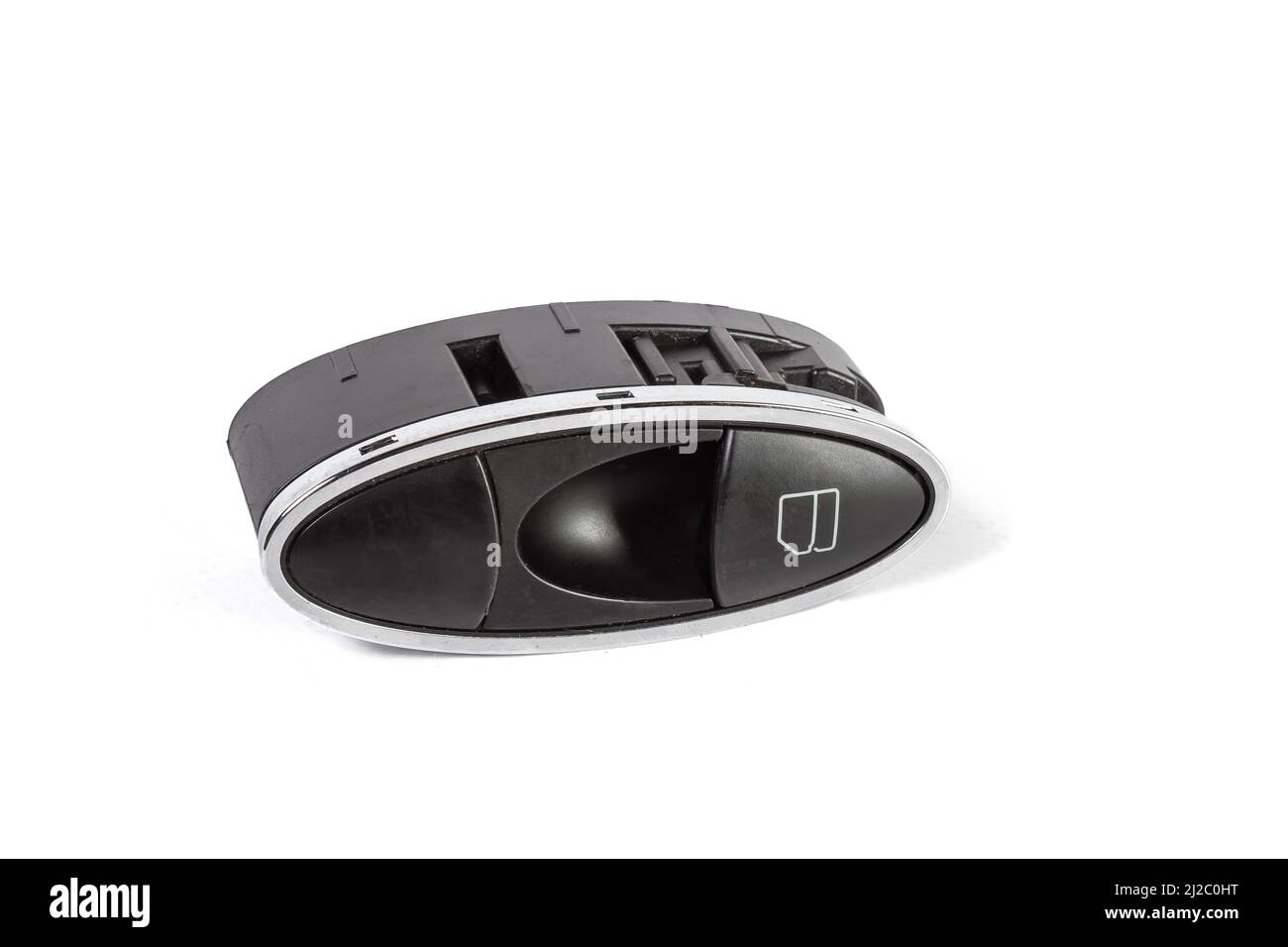 Power window button on white isolated background. Window lifter key ...