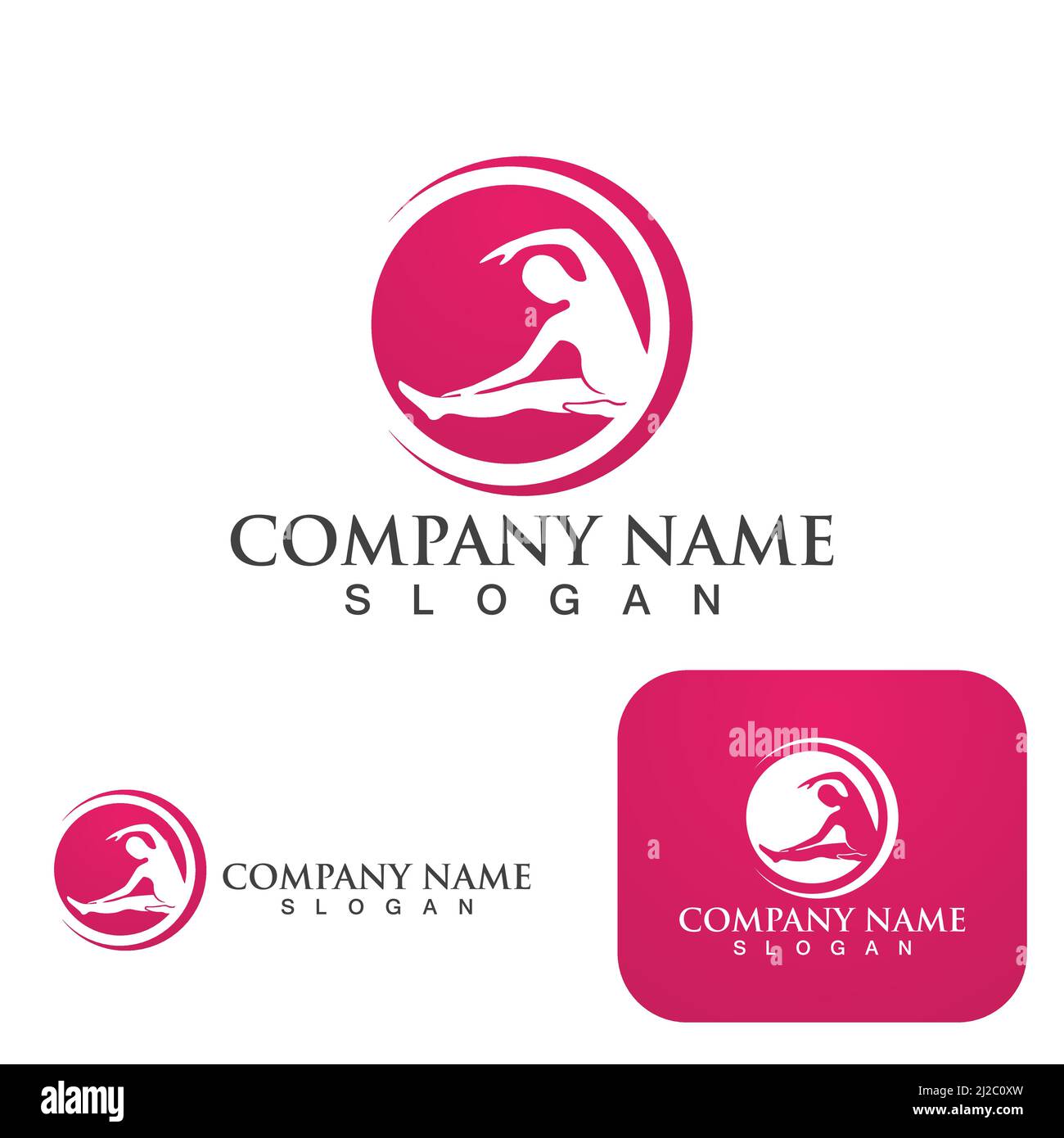 healthy exercise logo and symbol vector Stock Vector Image & Art - Alamy