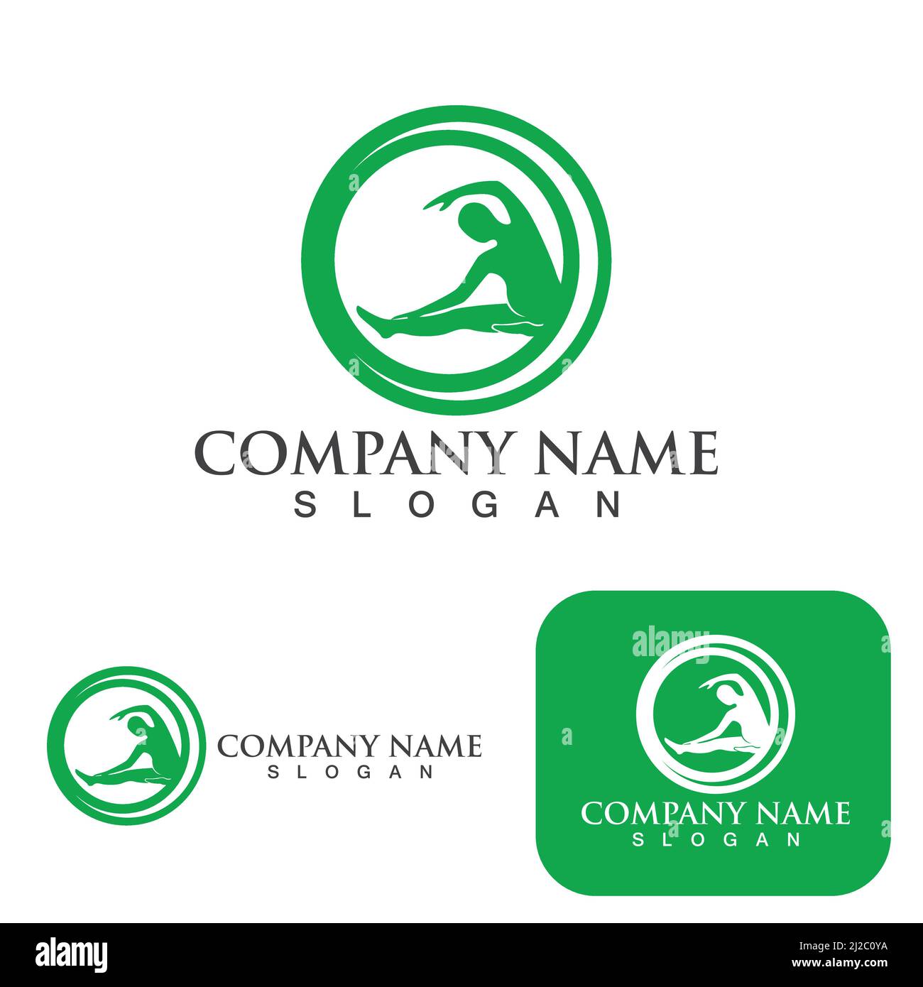 healthy exercise logo and symbol vector Stock Vector Image & Art - Alamy