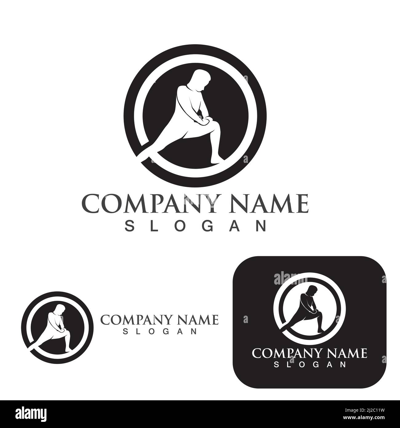 healthy exercise logo and symbol vector Stock Vector Image & Art - Alamy