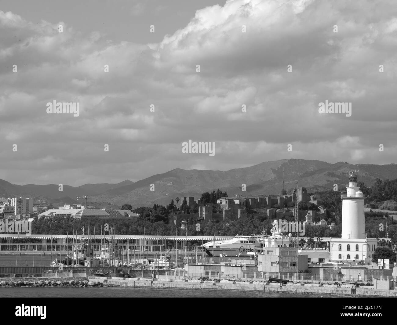 malaga city in spain Stock Photo - Alamy
