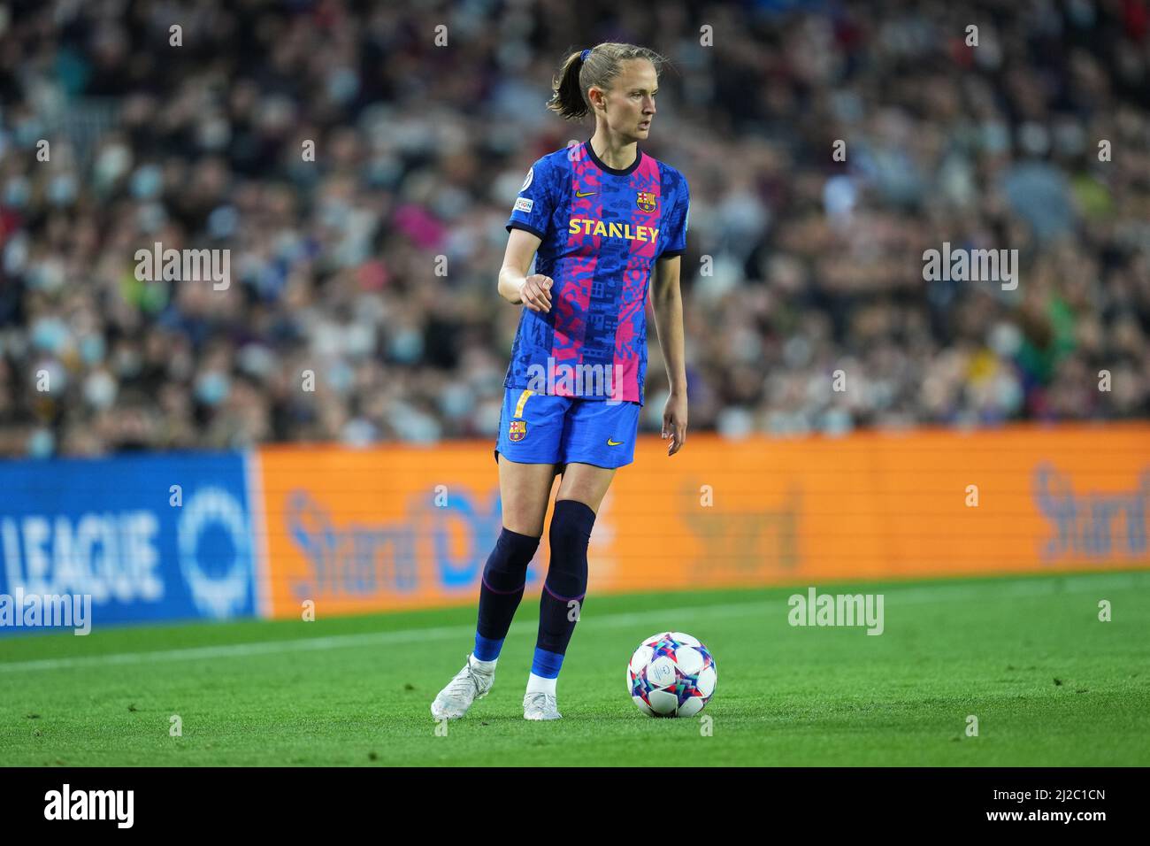 Caroline Graham Hansen of FC Barcelona during the UEFA Women’s ...