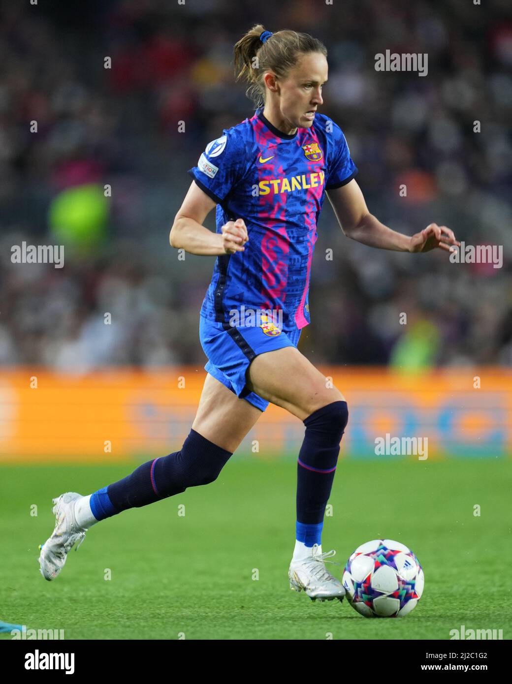 Caroline Graham Hansen of FC Barcelona during the UEFA Women’s ...