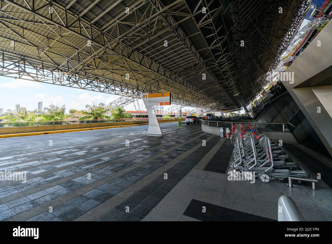 Recife, PE, Brazil - October 19, 2021: external area of the ...